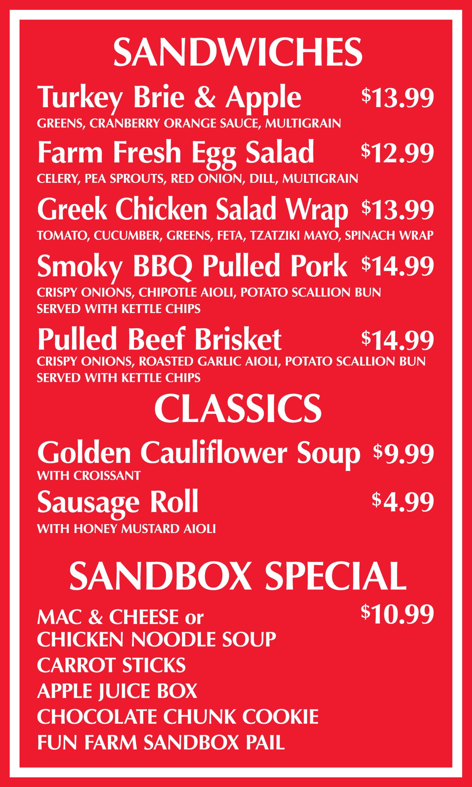 Front Porch Servery | Springridge Farm